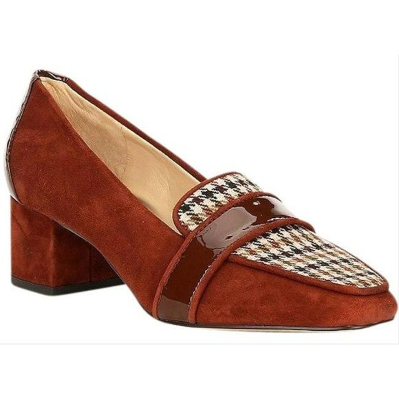 Alex Marie | Shoes | Alex Marie Womens Phaidia Suede Houndstooth Block ...